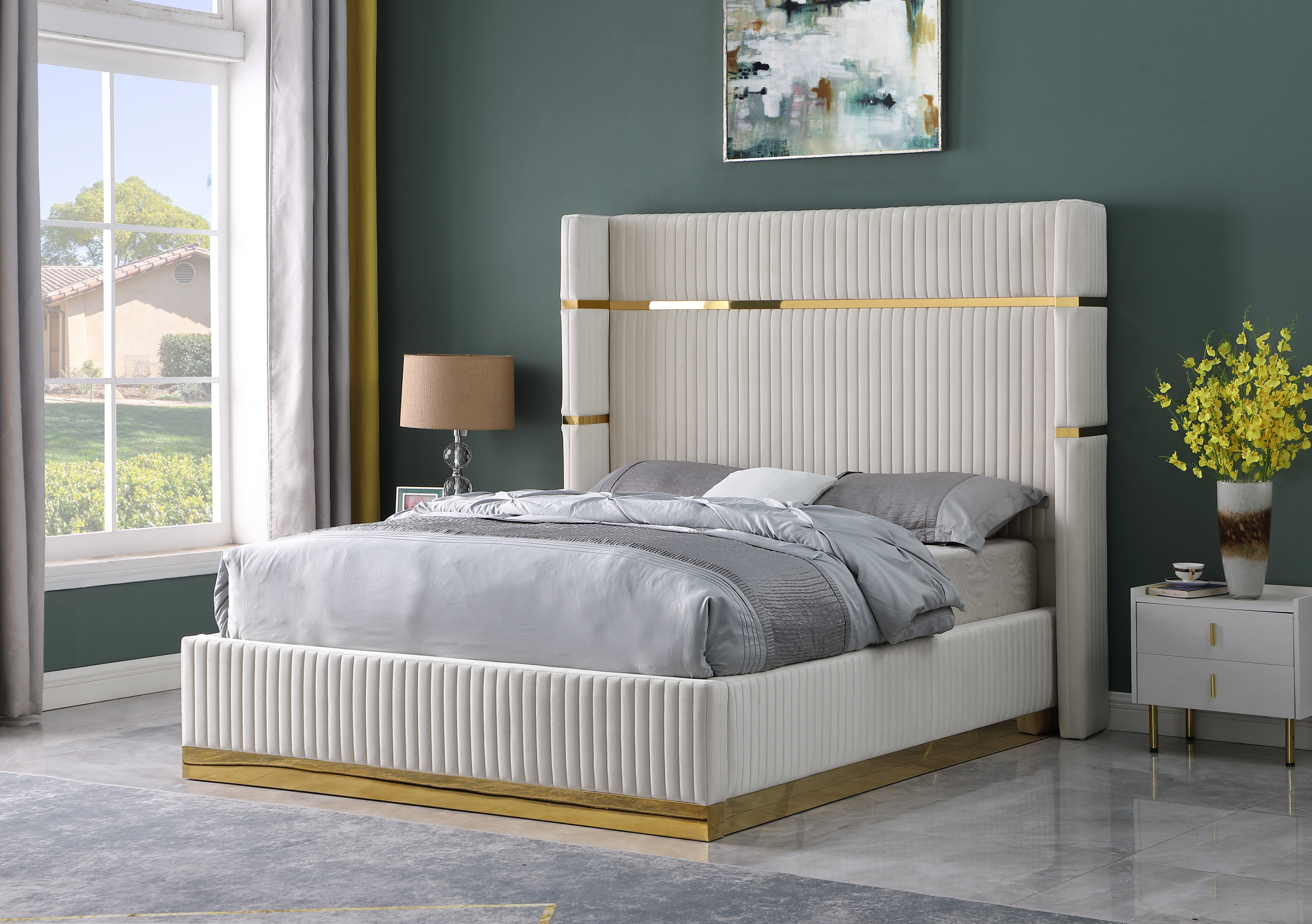 Everly Quinn Aspen Upholstered Low Profile Platform Bed Reviews Wayfair